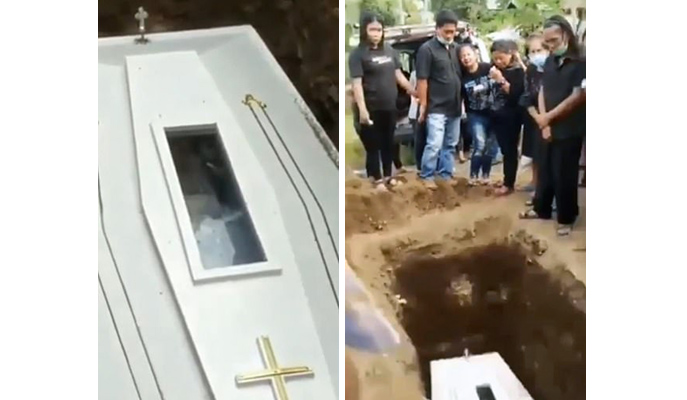Manado Heboh gara-gara Jenazah Lambaikan Tangan dari Peti Mati Manado Heboh gara-gara Jenazah Lambaikan Tangan dari Peti Mati